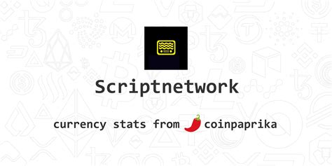 Scriptnetwork Scpt Price Live Chart Index Market Cap Coinpaprika