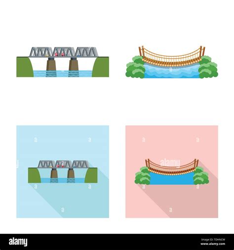 Isolated Object Of Connection And Design Sign Collection Of Connection And Side Vector Icon For