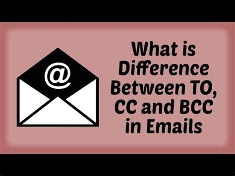 Difference Between Cc And Bcc Difference Wiki