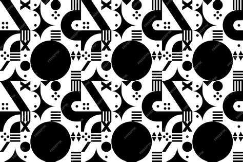 Premium Vector Monochrome Seamless Background
