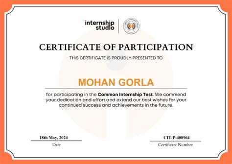 G Mohan On Linkedin Internship Professionalgrowth Careerdevelopment Gratitude