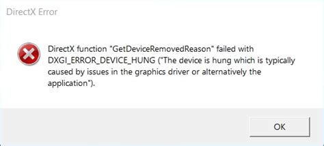 Ошибка DirectX function GetDeviceRemovedReason failed как исправить remontka pro