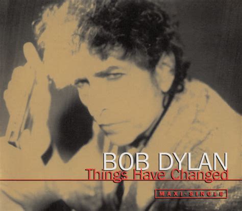 Bob Dylan ボブディラン シングルThings Have Changed シングスハヴチェンジド 2000年6月21日発売 高画質CDジャケット画像 ジャケ写