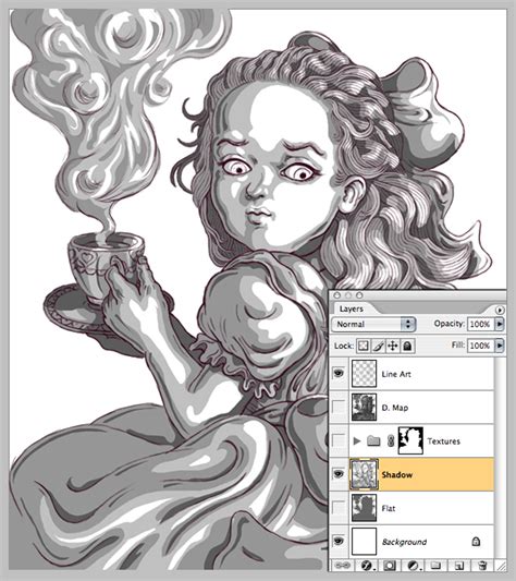 Tutorial Criando Uma Ilustração Com Hachuras Tutoriais Photoshop
