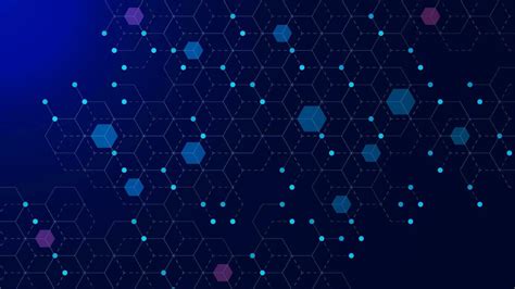 Abstract Hexagons Connection Dots And Lines Background Big Data Visualization Network