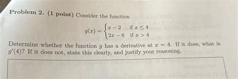Solved Problem 3 2 Points Total Consider Fxex−4x A