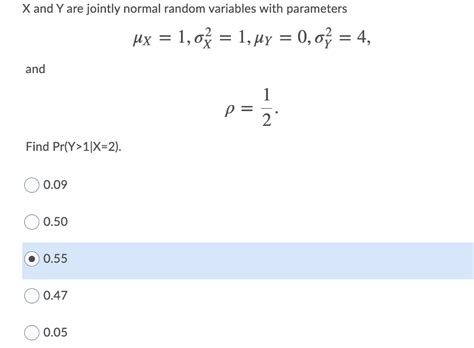 solved x and y are jointly normal random variables with