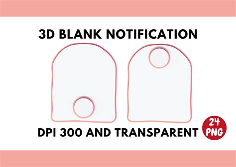 3d Render Blank Notification Graphic By Arasigner · Creative Fabrica