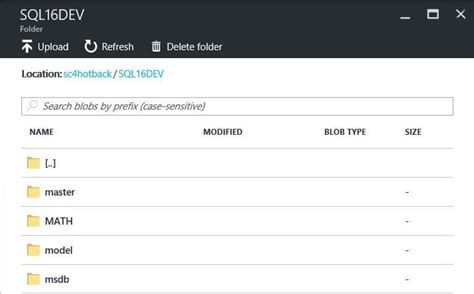 Copying Sql Server Backup Files To Azure Blob Storage With Azcopy