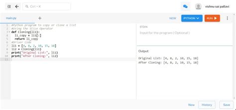 day 46 of the 50 day coding challenge cloning or copying a list