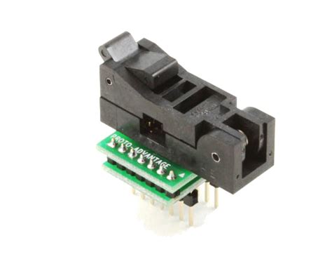 Proto Advantage Soic 14 Socket To Dip 14 Adapter 150 Mil Body 127
