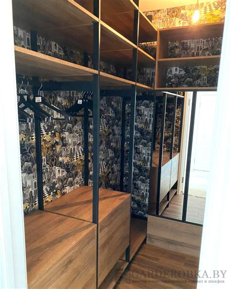 Гардэробныя у́ Мінску і р не ♣️Гардеробная комната с каркасными стальными стойками в тёмно