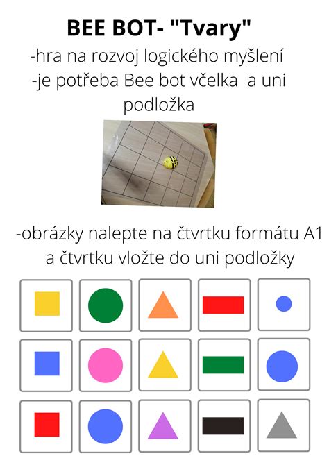 Bee Bot Tvary Inspirace Nejen Do školky