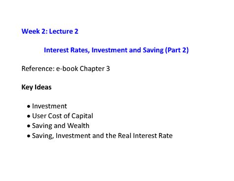 week2 lecture 2 great notes week 2 lecture 2 interest rates
