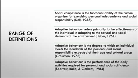 Week 6 Adaptive Behaviour And Educational Assessment Flashcards Quizlet