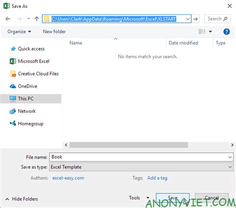 Lesson How To Create A Default Template In Excel AnonyViet English Version