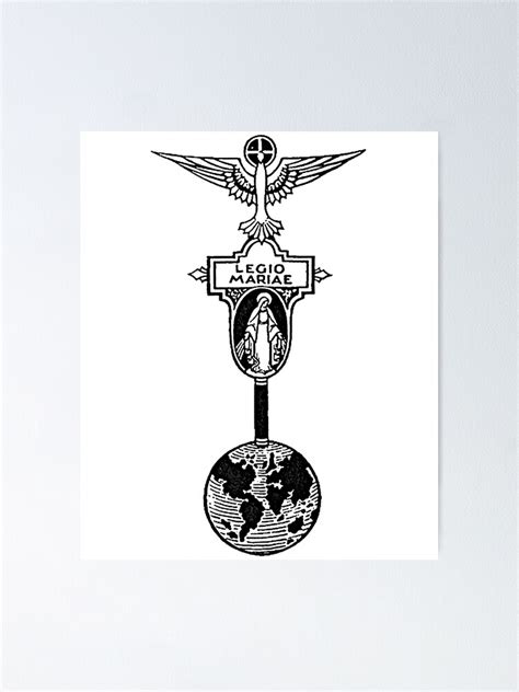 Póster For Sale Con La Obra Logotipo De La Legión De María Legio