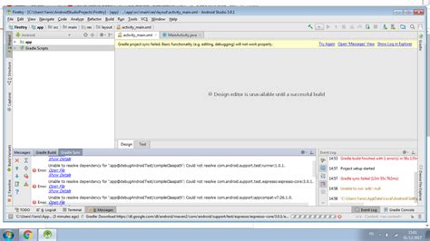gradle sync failed unable to resolve dependency stack overflow