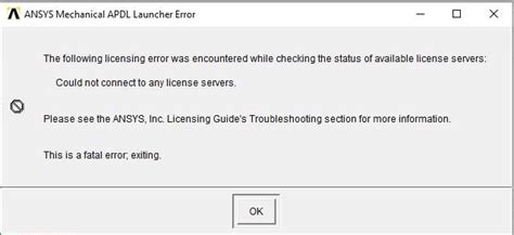 Could Not Connect To Any License Servers