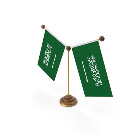Saudi Arabia Country Y Shaped Double Table Flag Stand Png Images And Psds