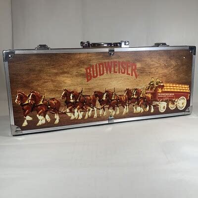 Budweiser Barbeque Set In Carrying Case Ebay