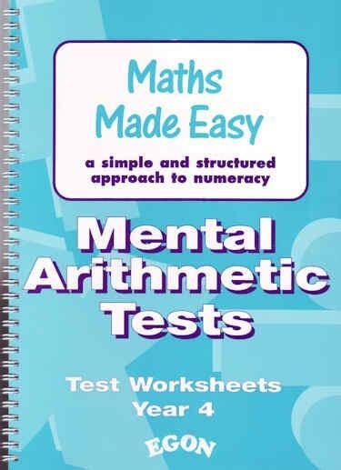 Mental Arithmetic Tests Test Worksheets Year 4