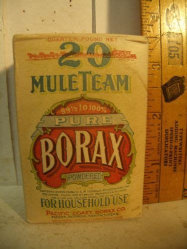 Original Nos Never Open Old Borax Is King 20 Mule Team Dry Soap 1 4 Lb