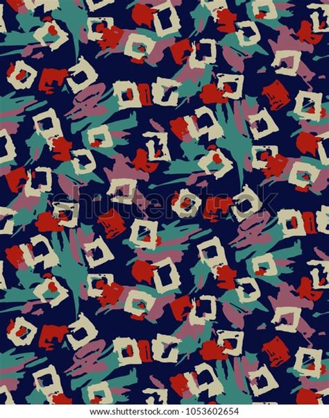 Geometrical Checks Pattern Stock Illustration 1053602654