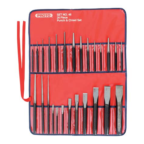 26 Piece Punch Chisel Set SIDCHROME Tools Tool Storage