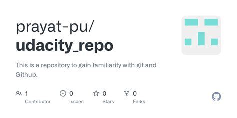 Github Prayat Pu Udacity Repo This Is A Repository To Gain Familiarity With Git And Github