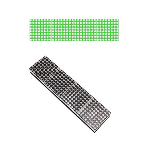 Haldzemo Max7219 Módulo De Pantalla Led De Matriz De Puntos 32×8 4 En 1