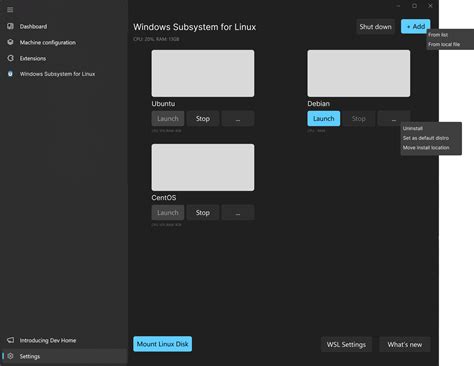 Dev Home Management Von Wsl Distributionen Könnte Einfacher Werden
