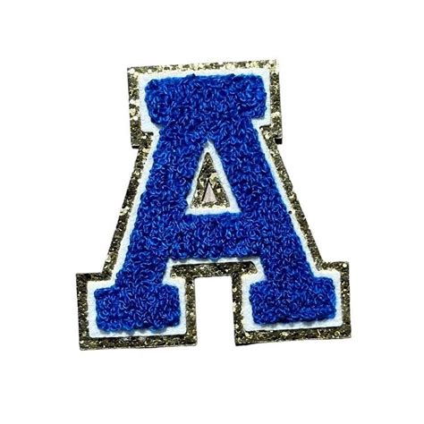 Royal Blue Chenille Letter Patches 3 12 Royal Blue Chenille Letters Top Quality 3 12 Chenille