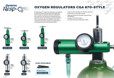Oxygen Flow Regulators For Deliver Oxygen To Respiratory Patients Bm