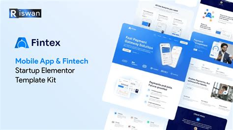 Download Fintex Mobile App And Fintech Startup Elementor Template Kit