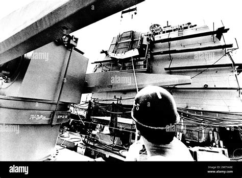 One Of The Four Phase Array Radar Antennas Being Installed Aboard An