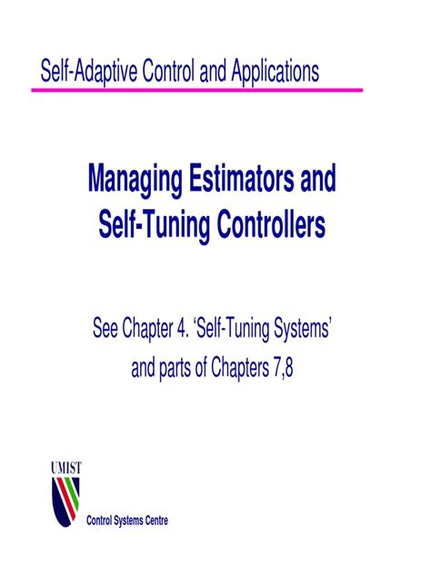Lecture 5 Managing Estimators And Controllers Pdf Estimator Control System