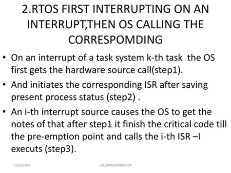 Interrupt Routines In Rtos En Vironment Handeling Of Interrupt Source Calls Pptx Operating
