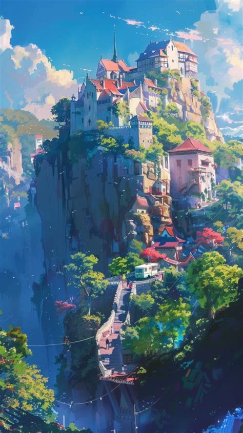 Small Whimsical Cliffside Towns