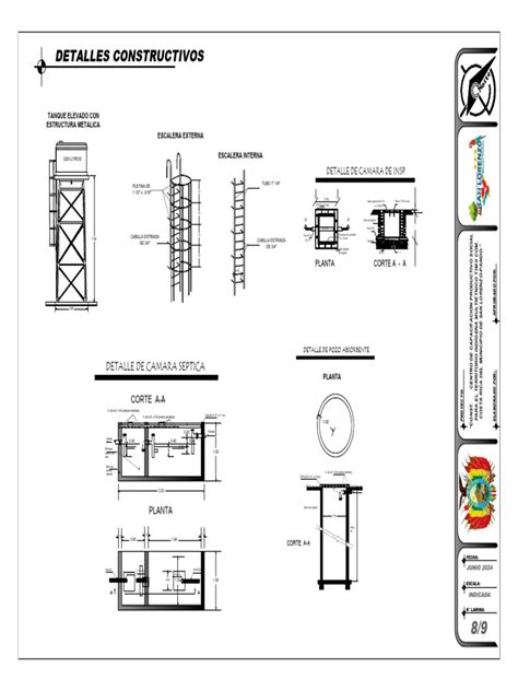 Detalles Constructivos De Tanque Elevado Pdf Materiales De