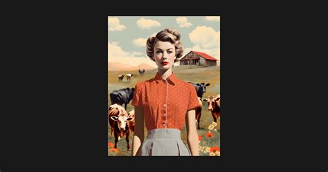 Vintage Farm Girl Pin Up Collage Retro Chic Art Print Farm Girl Life T Shirt TeePublic