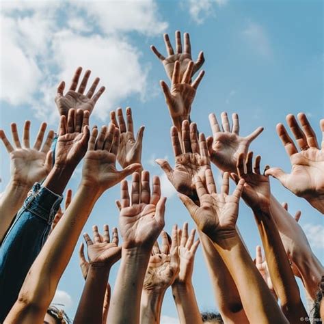 Free Hands Raised High Image Hands Unity Sky Download At Stockcake