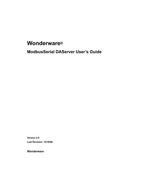 Modbus Serial Pdf Logic Inc