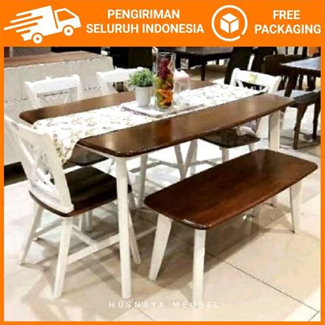 Jual Pesanan Ibu Puspa Set Meja Makan Jati Kursi Minimalis Kayu Jati