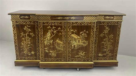 1970s Vintage Drexel Heritage Chinoiserie Credenza For Sale At 1stdibs