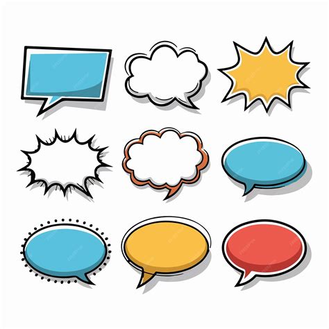 Comic Style Speech Bubbles Collection | Premium AI-generated vector