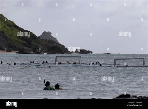 Water Polo Field At Sea Fernando De Noronha Brazil Free Time