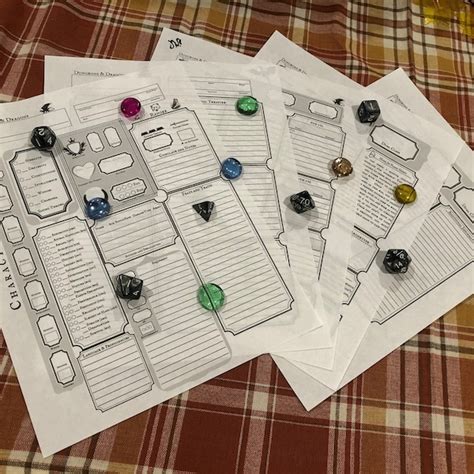 Dnd 5e Character Sheet Ranger Etsy