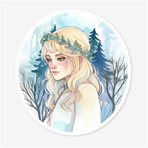 Premium Vector Girl Ice Character Premium Vector Girl Ice Character