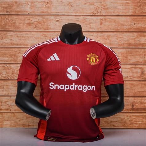 Player Issue Mu Home Football Jersey 2024 2025 Top Quality Shopee Malaysia